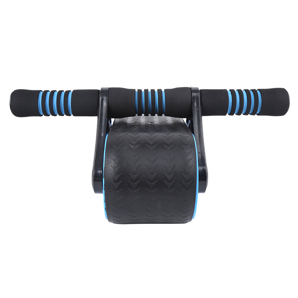 Тренажер для пресса и отжиманий Springback Wheels Roller с бесшумными колесами, домашний фитнес инвентарь, синий
