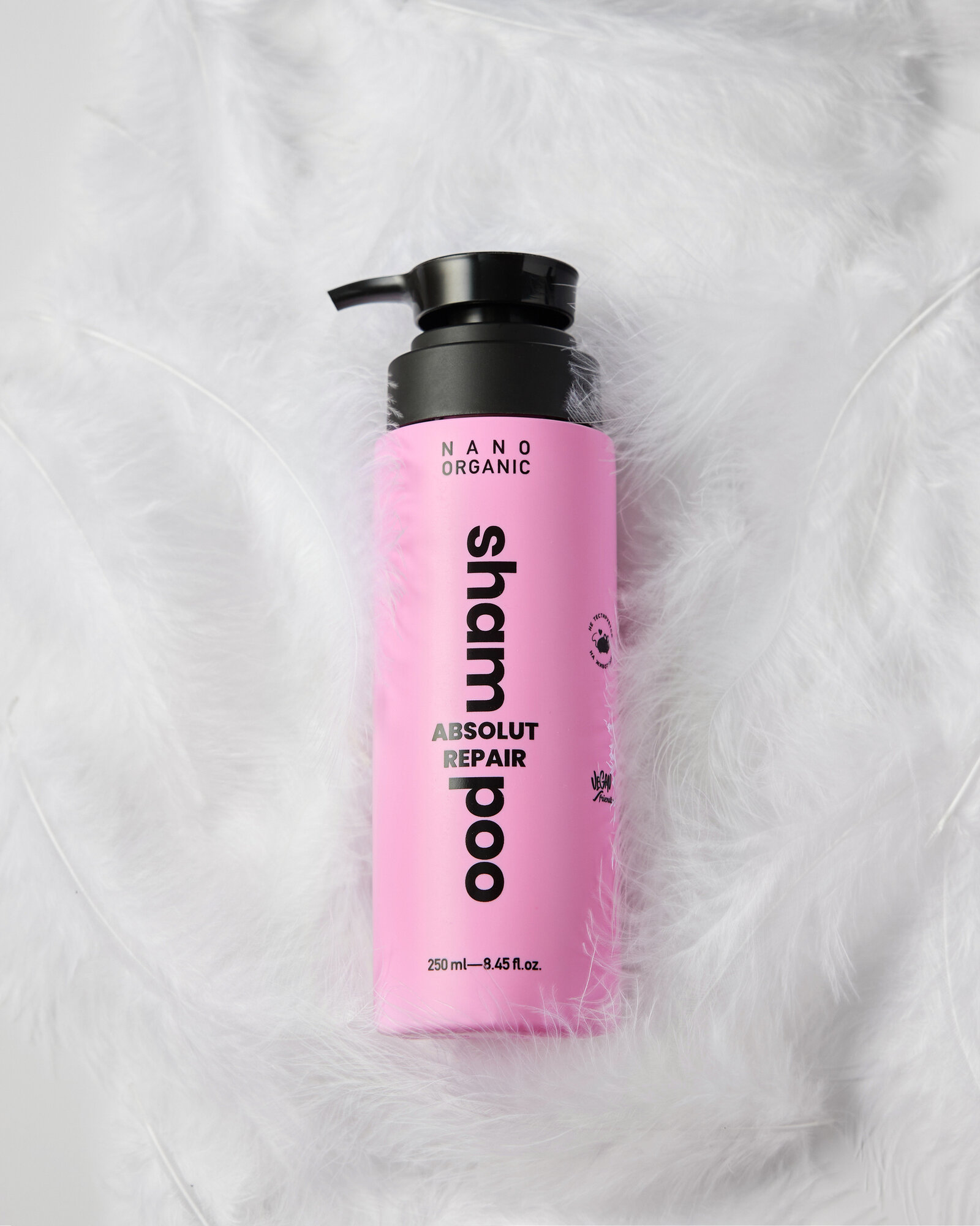 Шампунь-реконструктор для поврежденных волос Nano Organic с церамидами и лизатами "Absolut Repair", 250 мл