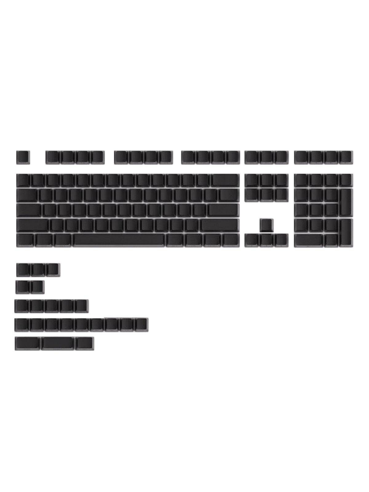 PBT Keycaps Side Printed Keycap Set, Double Shot Through Custom Keycaps, Minimalist Keycaps OEM Profile 131 Keys