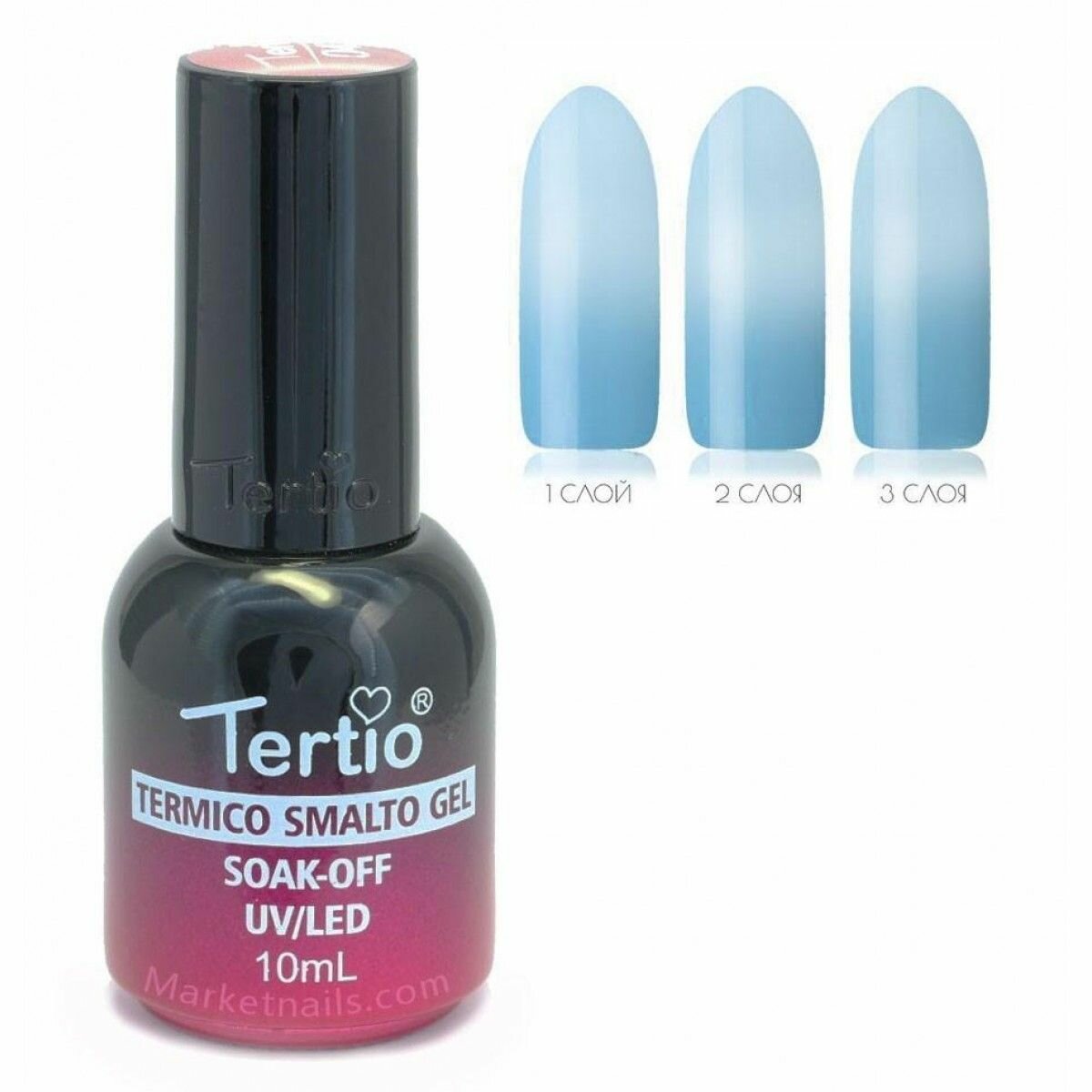 Tertio, Термо гель лак № 004 10 мл