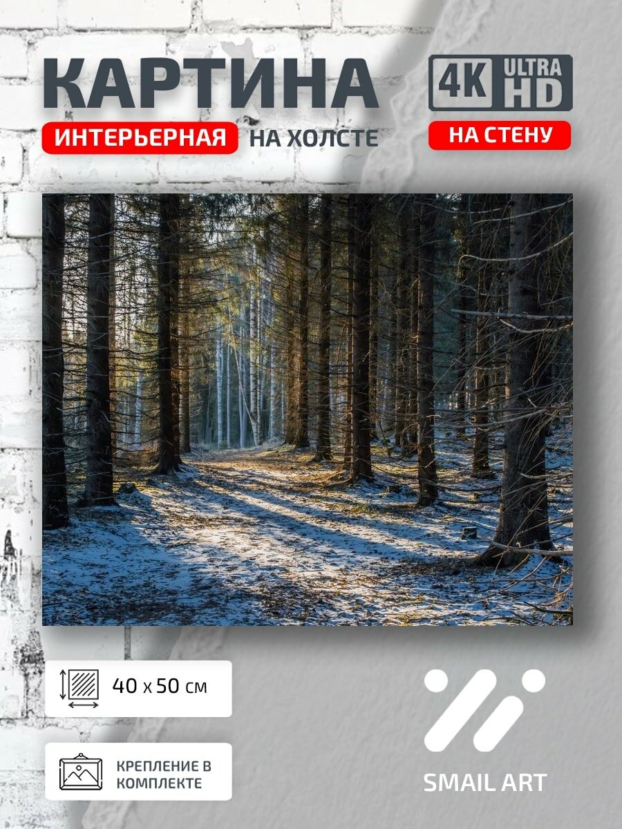 Картина на холсте интерьерная 40 на 50 на стену Finland Savonlinna для кафе пейзаж