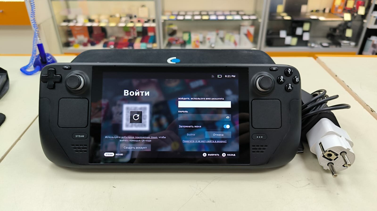 Игровая приставка Valve Steam Deck, LED, 256 GB, цвет Black, (черный), б/у, уценка