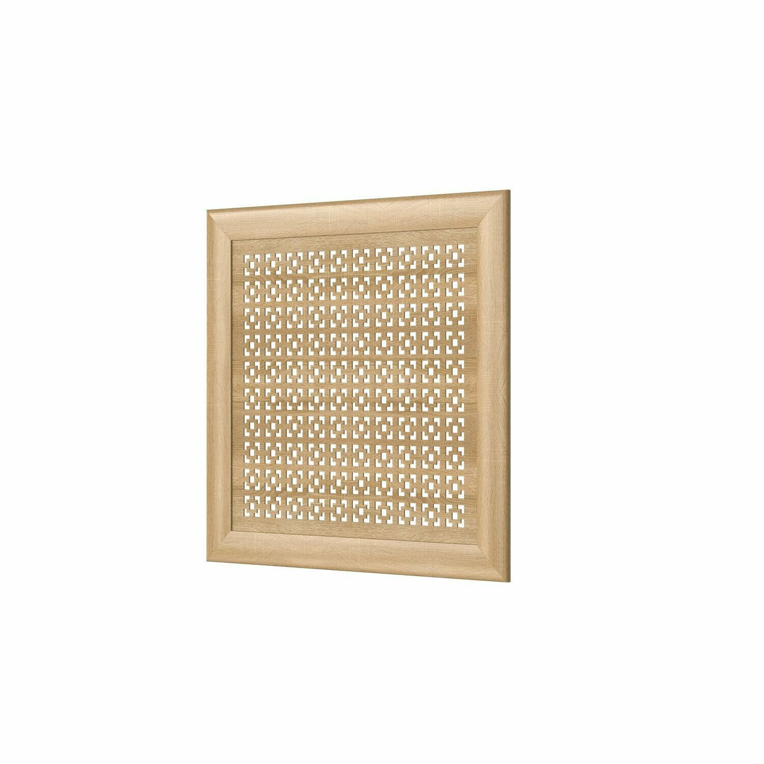 Экран декоративный для радиаторов и батарей: 600х600 мм, дуб сонома, дамаско, серия Модерн с рамкой