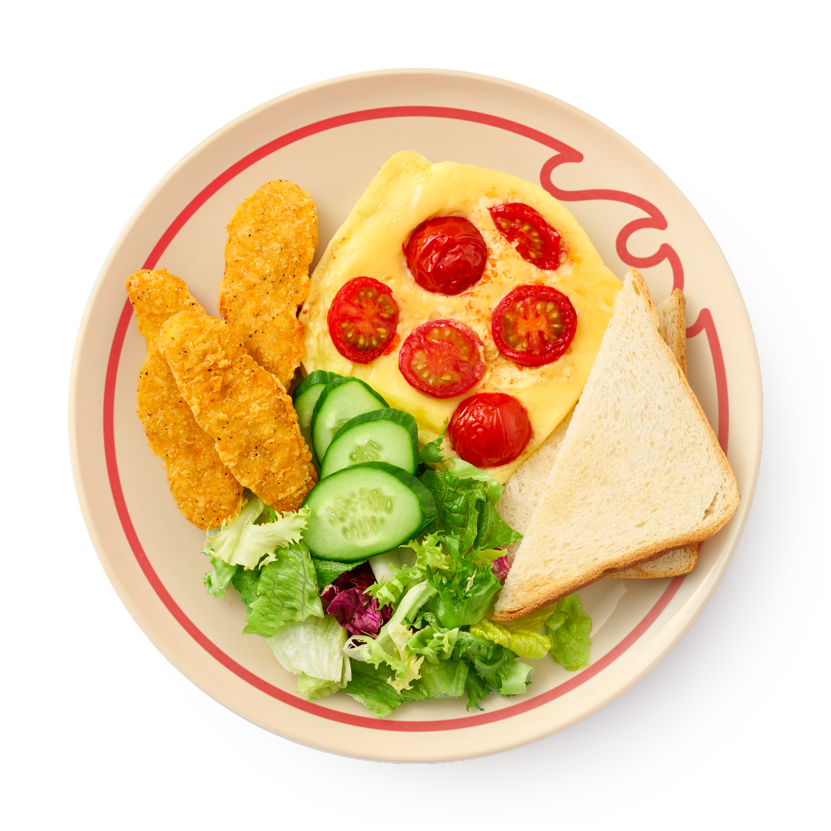 Омлет "Есть Горячее" с куриными стрипсами, 355 граммов, 249 ккал/100 гр.