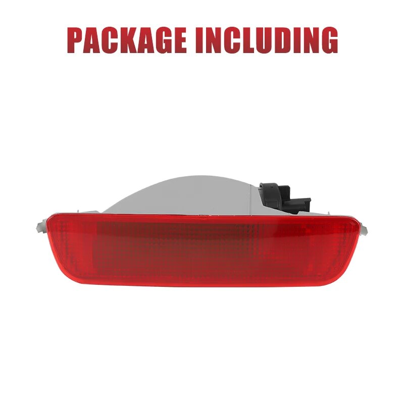 Задний бампер, отражатель, противотуманная фара, противотуманная фара с лампочкой для Nissan Qashqai 2007-2013, задний стоп-тормоз, центральная лампа заднего хода, автомобильная часть