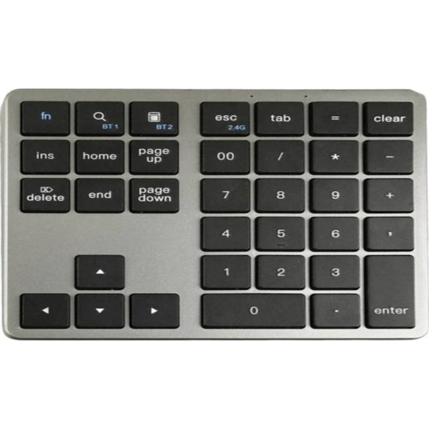 35 Key Wireless Numeric Keypad Rechargeable Bluetooth Keyboard Black