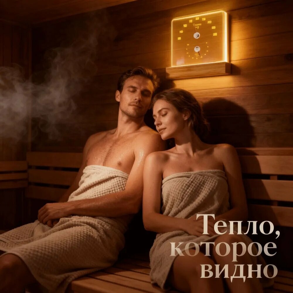 Термогигрометр для бани и сауны, беспроводной светодиодный термометр и гигрометр с подсветкой, аккумуляторный измеритель температуры и влажности на бамбуковой подставке, современный подарок для бани