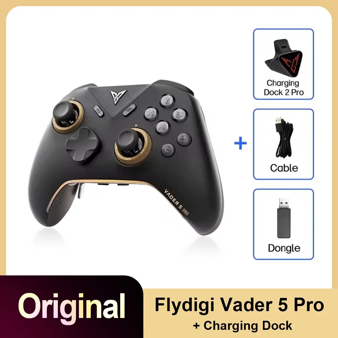 Flydigi Vader 5 Pro + Charging Dock, Цвет: vader 5 pro set2