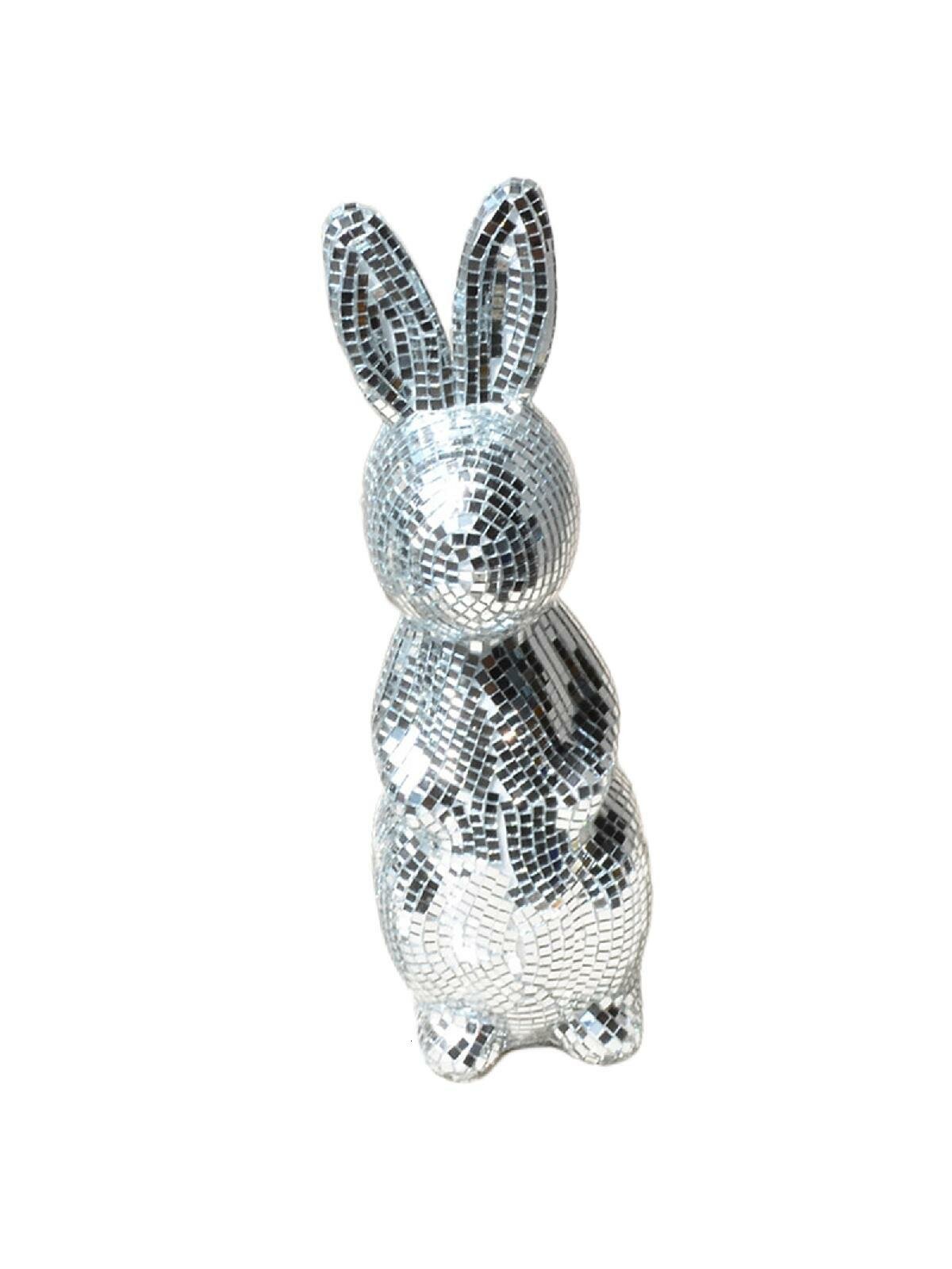 Стеклянные фигурки кроликов ручной работы, коллекционные подарочные стеклянные художественные фигурки животных, украшение стола, пасхальный декор для дома