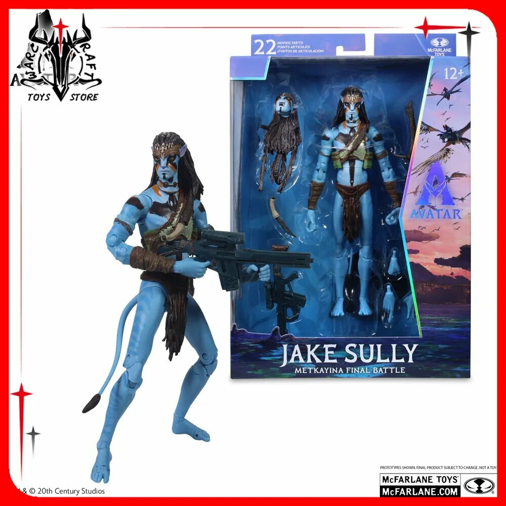 Аватар McFarlane Toys: огонь и зола (Quaritch, Neytiri, Varang & Jake Sully)7- дюймовая фигура действия