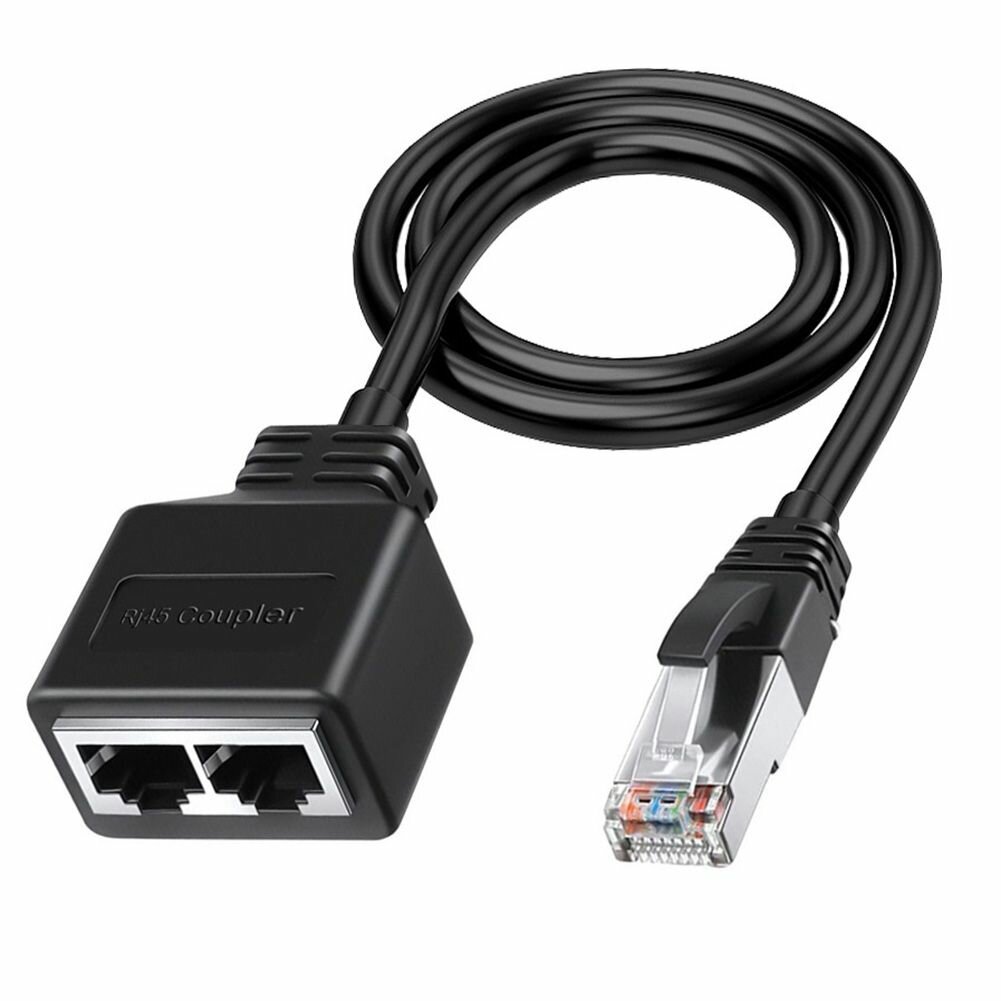 Адаптер LAN Ethernet RJ45 (папа на 2 гнезда)