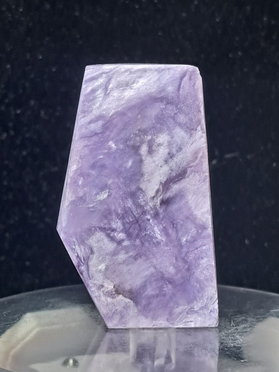 Камень чароит, натуральный камень, талисман, амулет, оберег, сувенир, декор для дома, интерьера, 33 гр