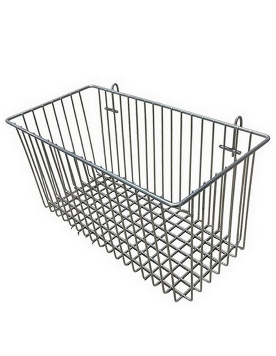 Корзина 390*200*200 мм. на сетку, Накопитель на решетку, Цвет Серый- 2 шт.