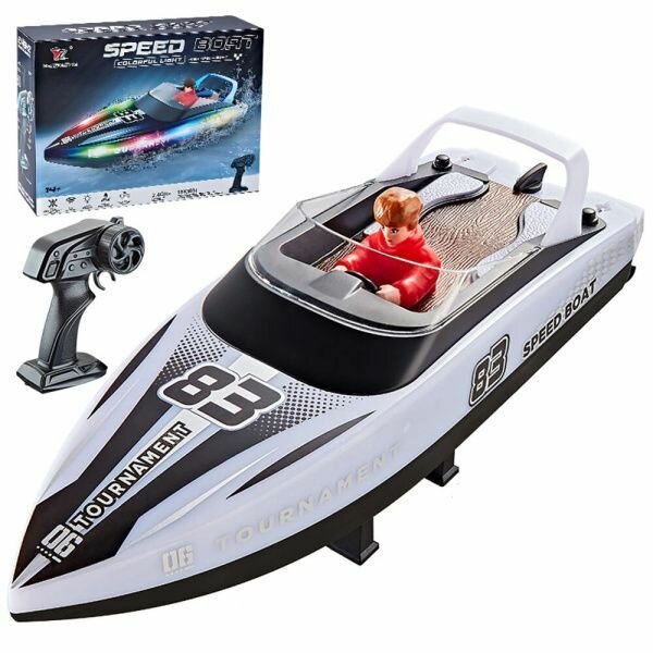 Радиоуправляемый катер яхта (15 км/ч, 25 см, 2 часа игры) - HJ821-WHITE