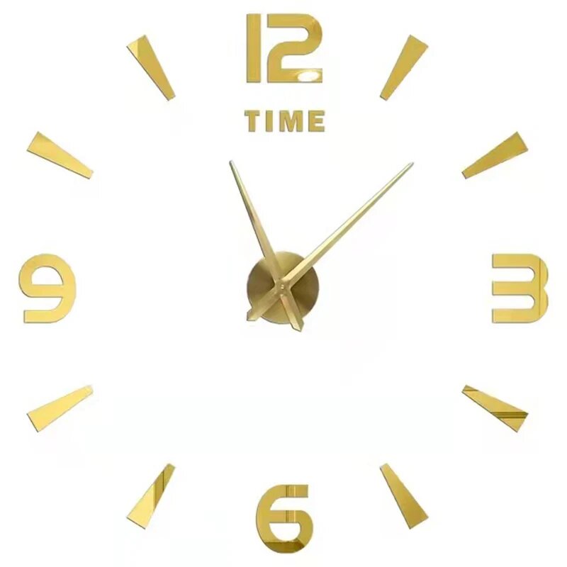 Зеркальные настенные часы 3DRoman K Gold