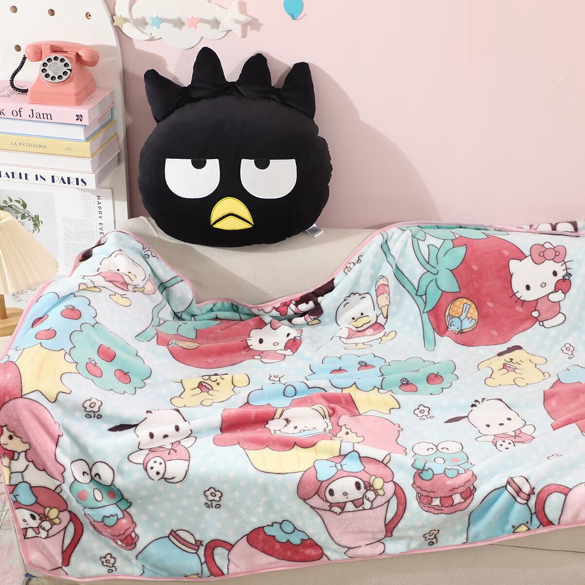 Плед с мультяшными персонажами, плюшевый плед для сна, плед для дивана, утепленный плед, плед для кондиционера, портативный дорожный плед, чехол для автомобиля.