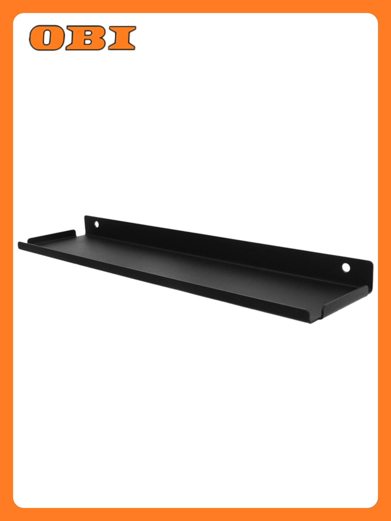 Полка для хранения 290x70 мм REXANT металлическая настенная черная