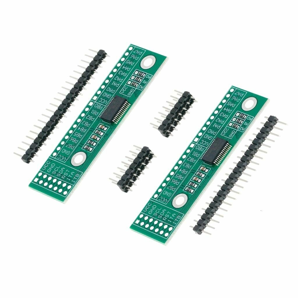 2 комплекта 16-битных входов и выходов IIC платы расширения ввода-вывода MCP23017