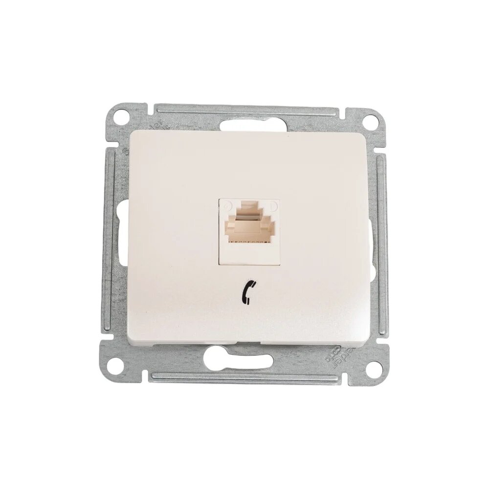 Телефонная розетка Systeme Electric Glossa Перламутр RJ11 SE GSL000681T
