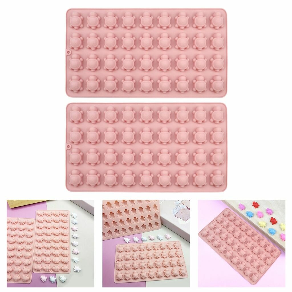 2 формочки для шоколада в виде черепахи из 36 частей