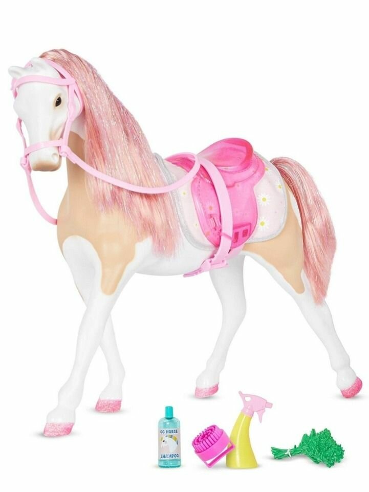 GLITTER GIRLS Лошадь Бонни бело-бежевая 35 см аксессуар для кукол