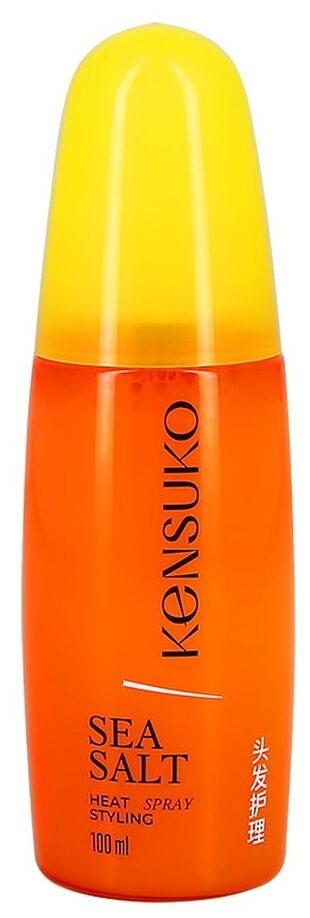 KENSUKO Спрей-термозащита для укладки волос с морской солью 100 мл