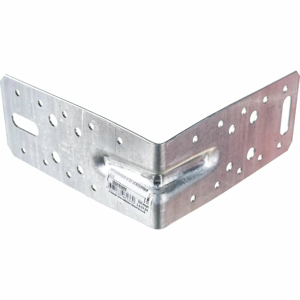 Крепежный угол Tech-Krep усиленный 150х150х65 цинк 141939