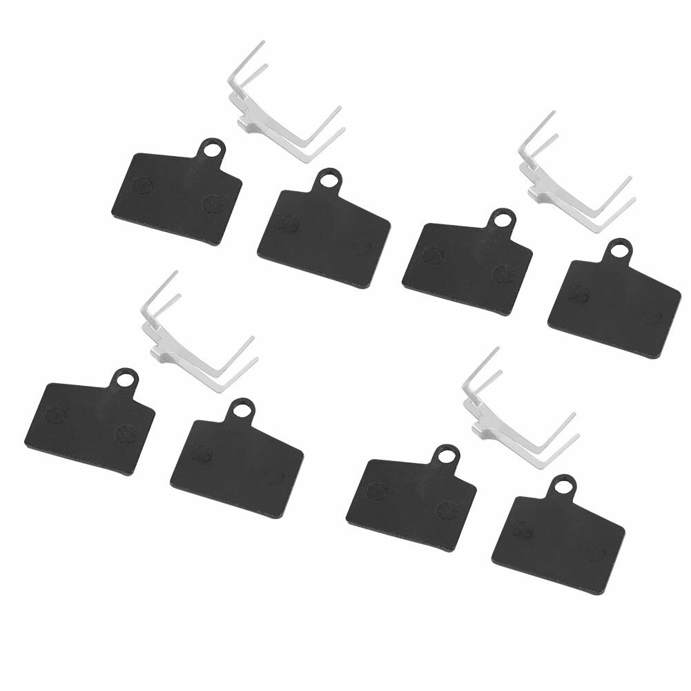 Колодки для дискового тормоза велосипеда, 4 пары, универсальные, подходят для большинства горных/туристических шоссейных велосипедов, высококачественный органический состав для плавного торможения