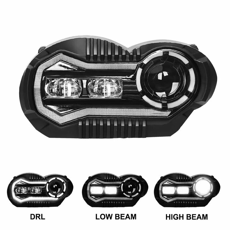 E24 E-Mark одобренные светодиодные фары для мотоциклов 12 В DRL супер яркие беговые огни для BMW R1200GS F800 F700 R1200GS