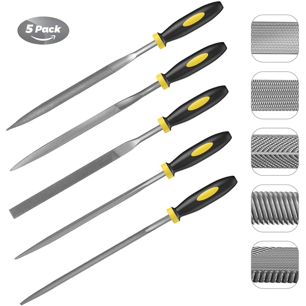 Новый набор игольчатых напильников премиум-класса. Напильники из высокоуглеродистой стали с нескользящими эргономичными ручками для точной напильников на деревянной модели, пластика.