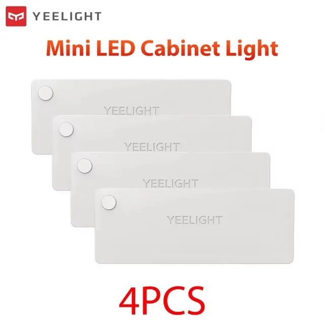 Yeelight Инфракрасный сенсорный светильник для шкафа Светло-желтый, 4 pcs