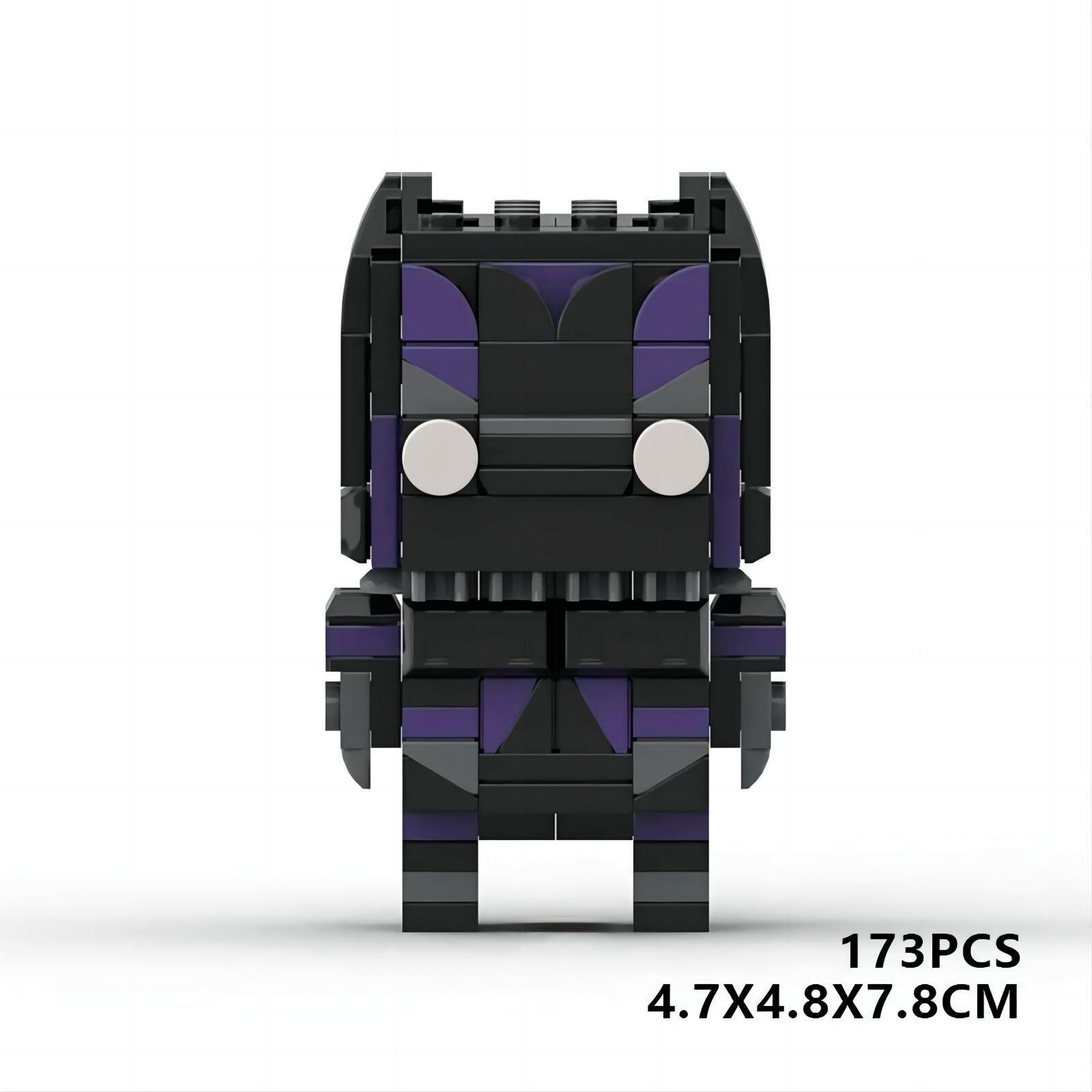 MOC Мстители Черная пантера костюм Marvel Brickhead собранный набор строительных блоков украшения