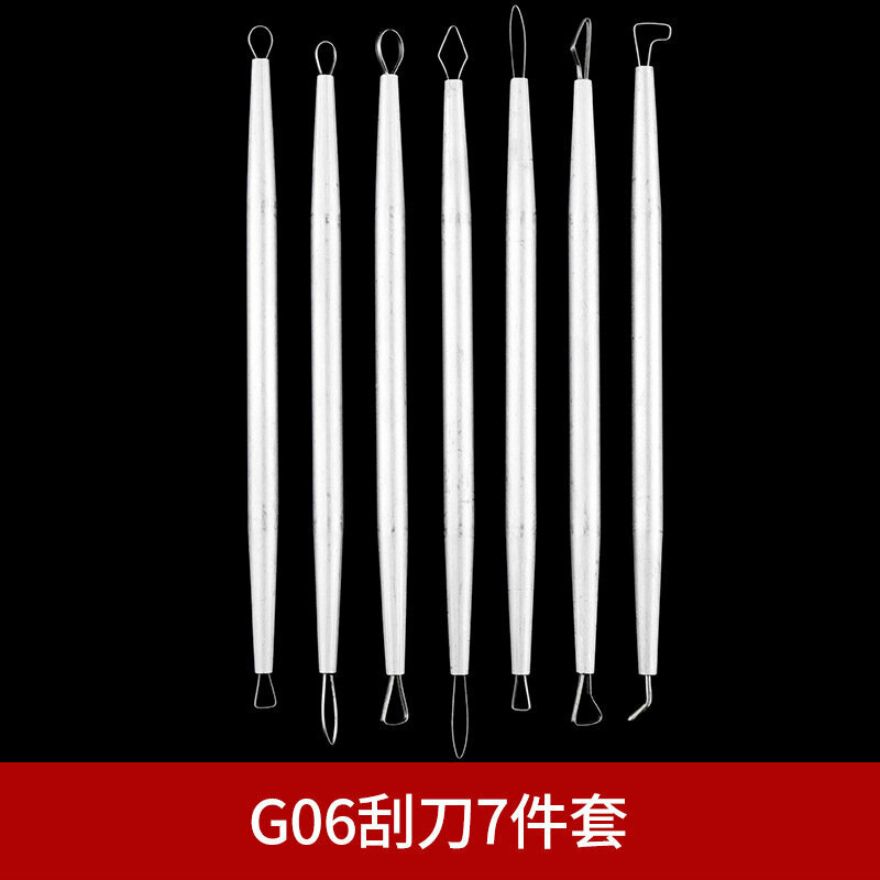 Горячая распродажаНабор инструментов для скульптуры из глины, скребок, алюминиевый стержень, нож для обрезки глиняной скульптуры, двусторонний нож для скульптуры из глины, формирование различных форм