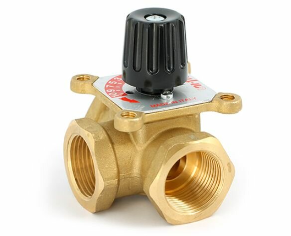 Клапан смесительный трехходовой Uni-Fitt 1 1/4" KVs 15