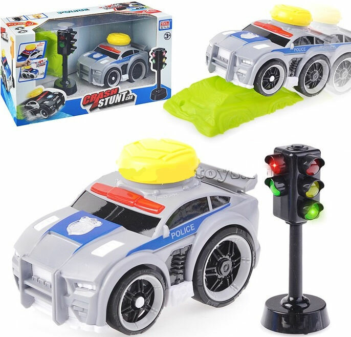 Машина полицейская детская со светофором на батарейках от 3 лет