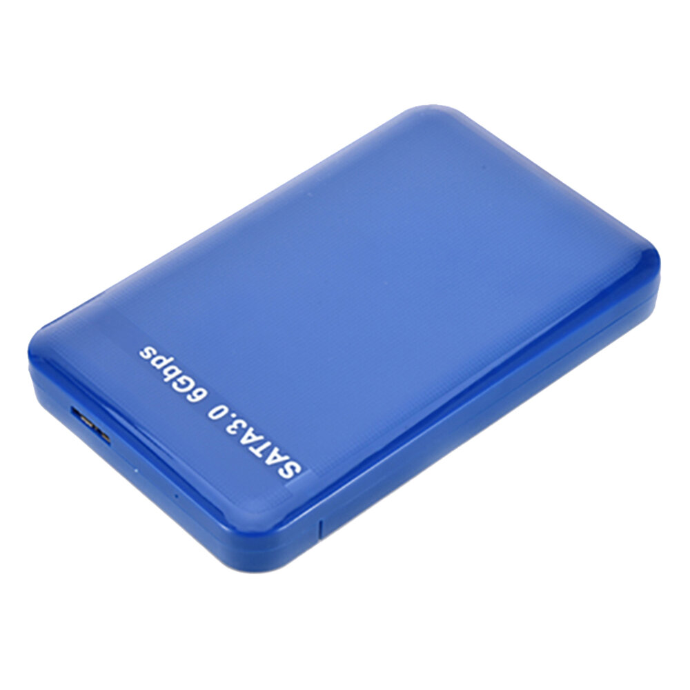 Корпус для внешнего жесткого диска 2.5 дюйма USB3.0, HDD/SSD, корпус из ABS, синий цвет, монтаж без инструментов, высокоскоростная передача данных