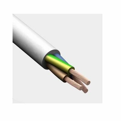 Провод высоковольтный Русский Свет ПВС, 3х0.75 мм2, 380 В, белый, 100 м