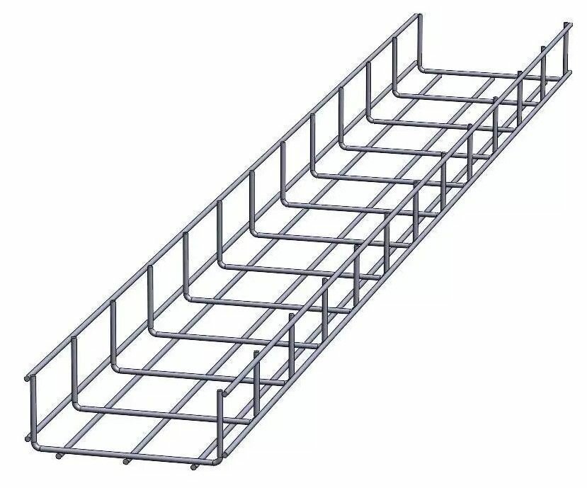Проволочный лоток оцинкованный CABLIDERTRAYS ПЛЛ-150х60-3000
