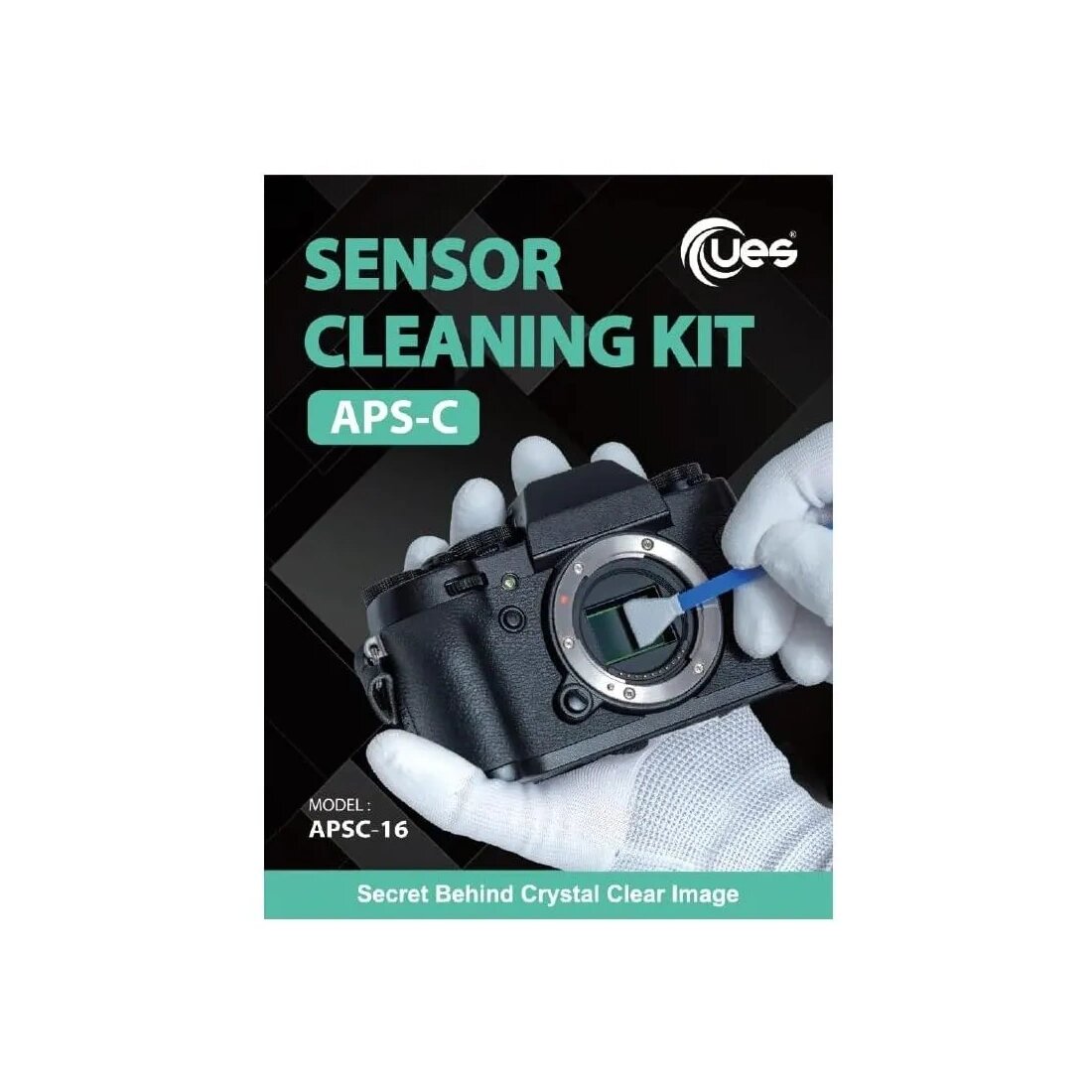 Комплект для чистки APS-C и кроп матрицы, 14 швабры, чистящее средство 15 мл