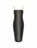 Платье Elisabetta Franchi Striped-pattern chain-strap midi dress, размер 40, bla...