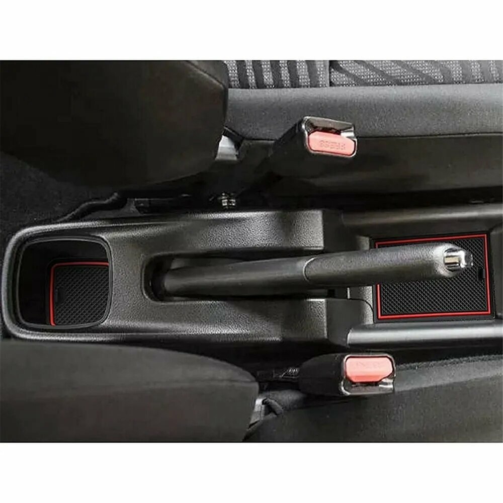 Накладка Gate Groove для ковриков в дверные прорези автомобиля Suzuki Swift 2017-2021 Автомобильные детали и аксессуары (красные и черные)