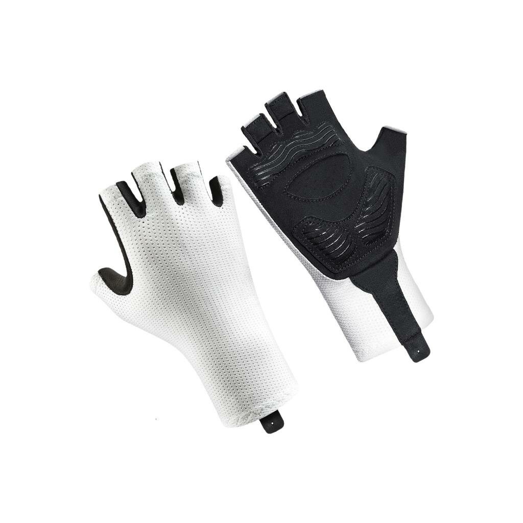 Перчатки без пальцев для спорта и вождения, Белый - A0130 M