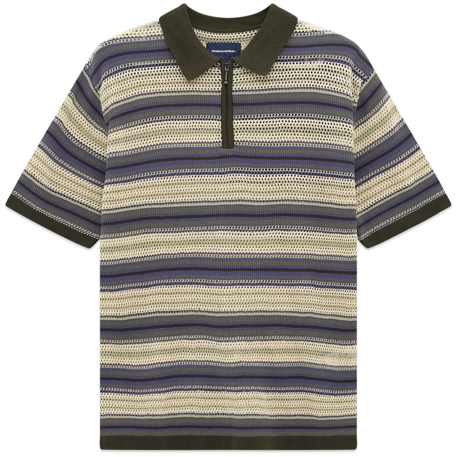 Поло ПОЛО THISISNEVERTHAT STRIPE S/S KNIT POLO