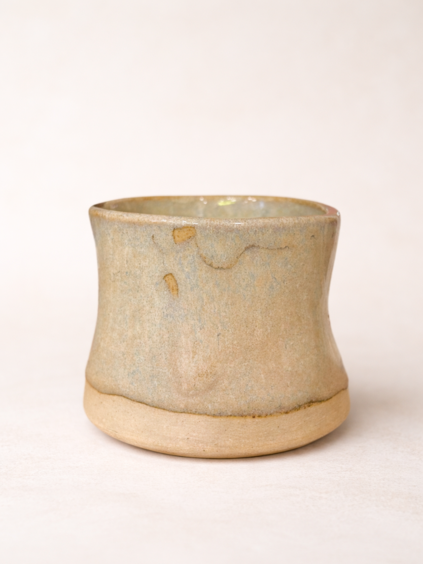 Стакан ручной работы, песочный, керамика, 300 мл