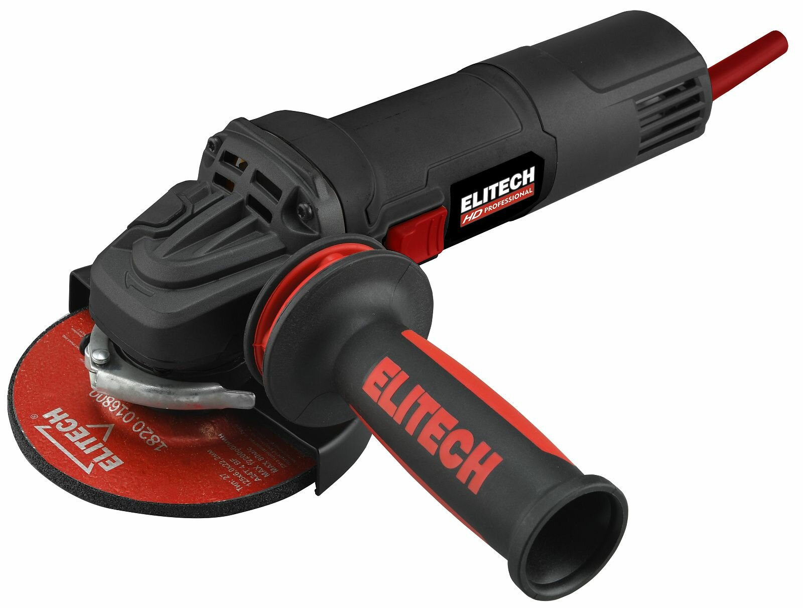 Углошлифмашина Elitech HD AG 1012 125 мм, 1010 Вт, плавный пуск, антирестарт