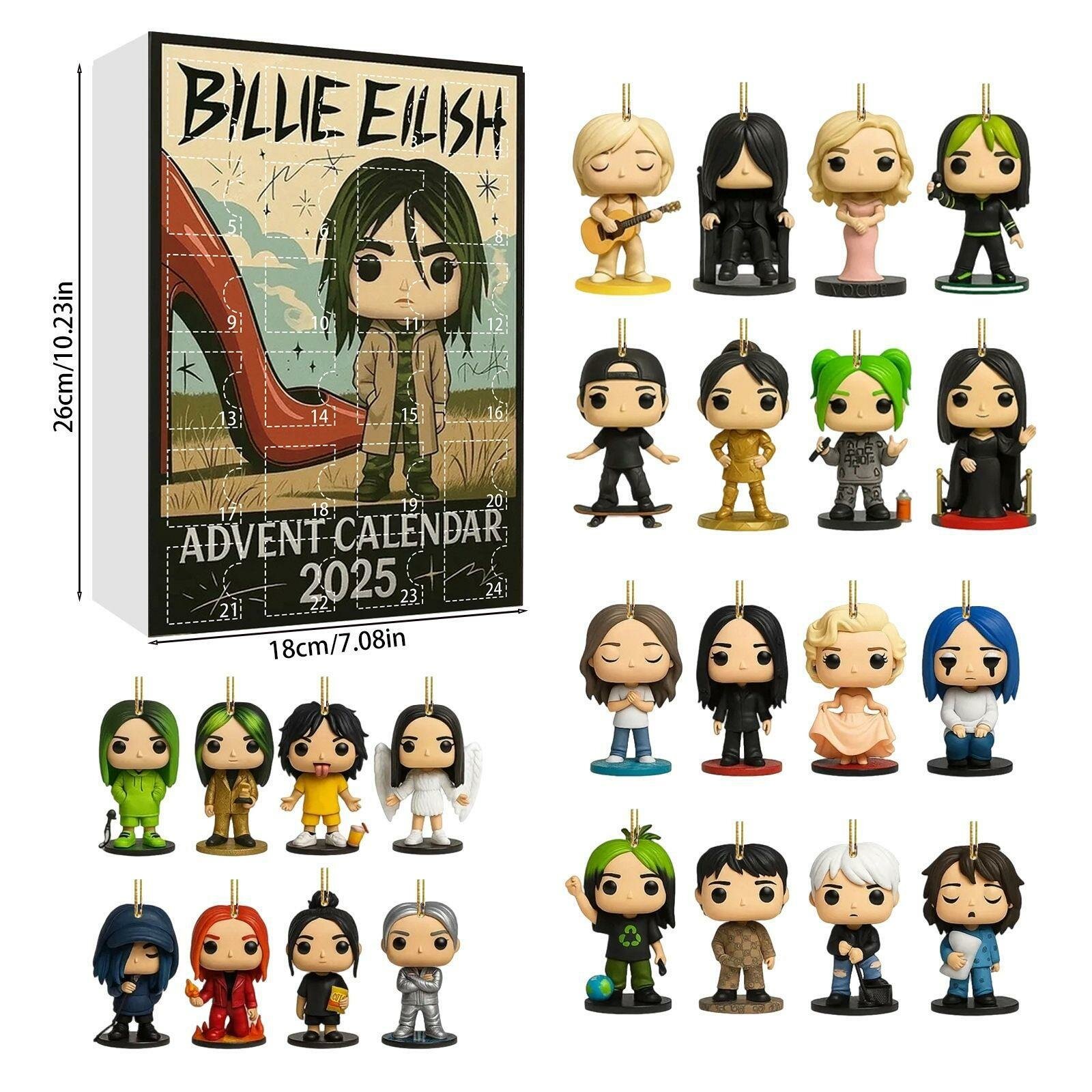 Модный слепой бокс, праздничный подарок, рождественский адвент-календарь, слепой бокс, рождественская елка, акриловый плоский подвес, домашний декор