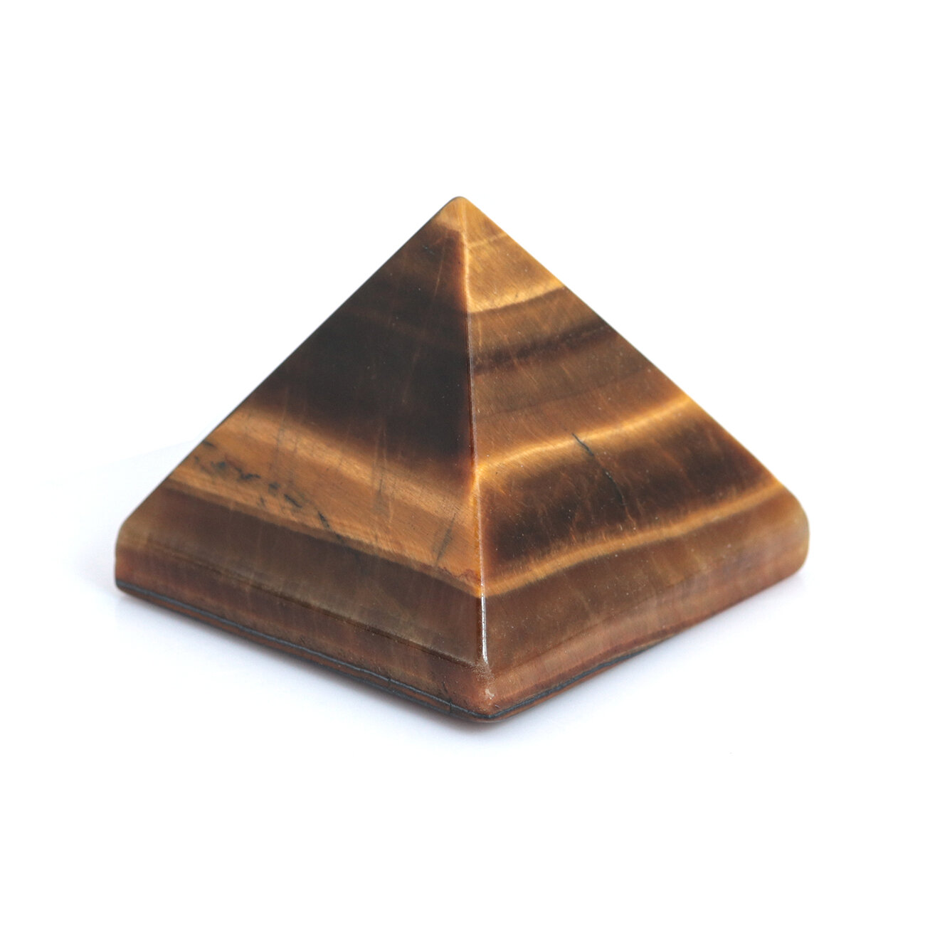 Пирамида из натурального камня Тигровый Глаз(2,5 x 3 x 3 см)