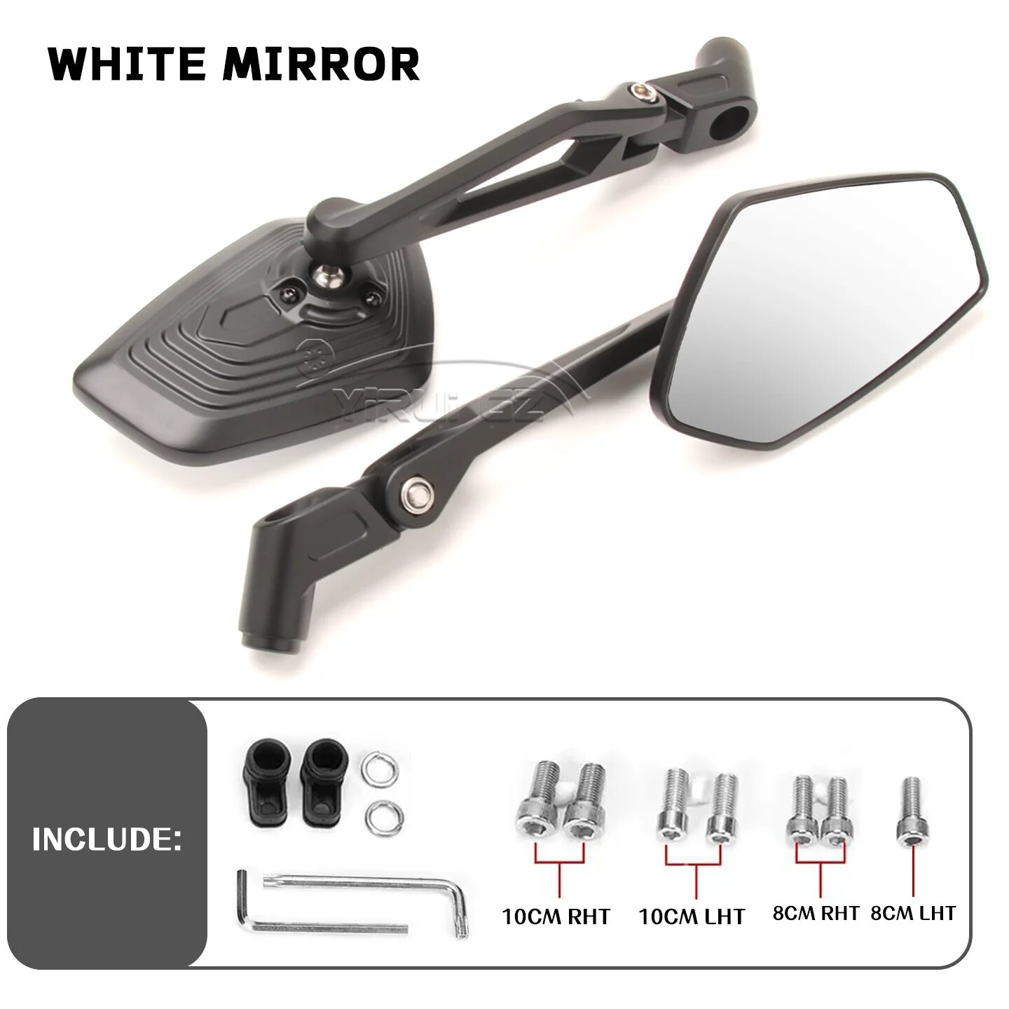 Зеркала заднего вида для мотоцикла, боковое зеркало заднего вида, складные зеркала, стержень, антибликовые зеркала для VOGE DS525 300R 525R DS525X DS900X