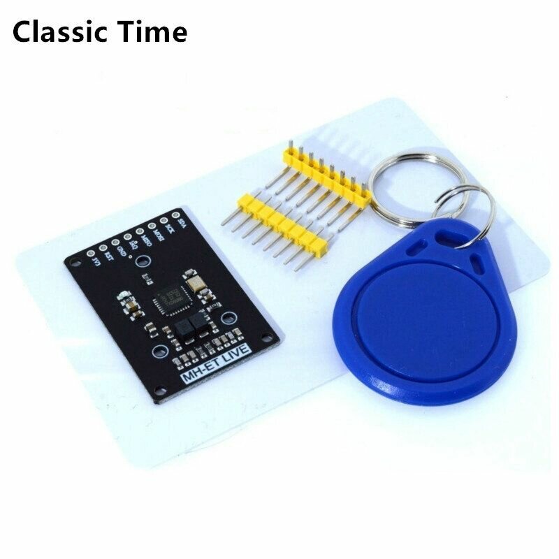 RFID-модуль RC522 mini Kits S50 13,56 МГц 6 см с метками SPI для записи и чтения для arduino uno 2560 Mifare Classic arduino mega бесконтактный