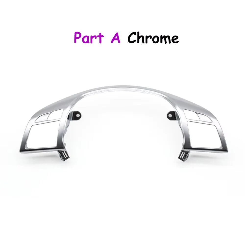 Автомобильный руль, хромированная верхняя крышка, нижняя накладка, замена для Mercedes Benz C E M ML GL GLS G Class W204 W212 W166 W463 Part A-Chrome